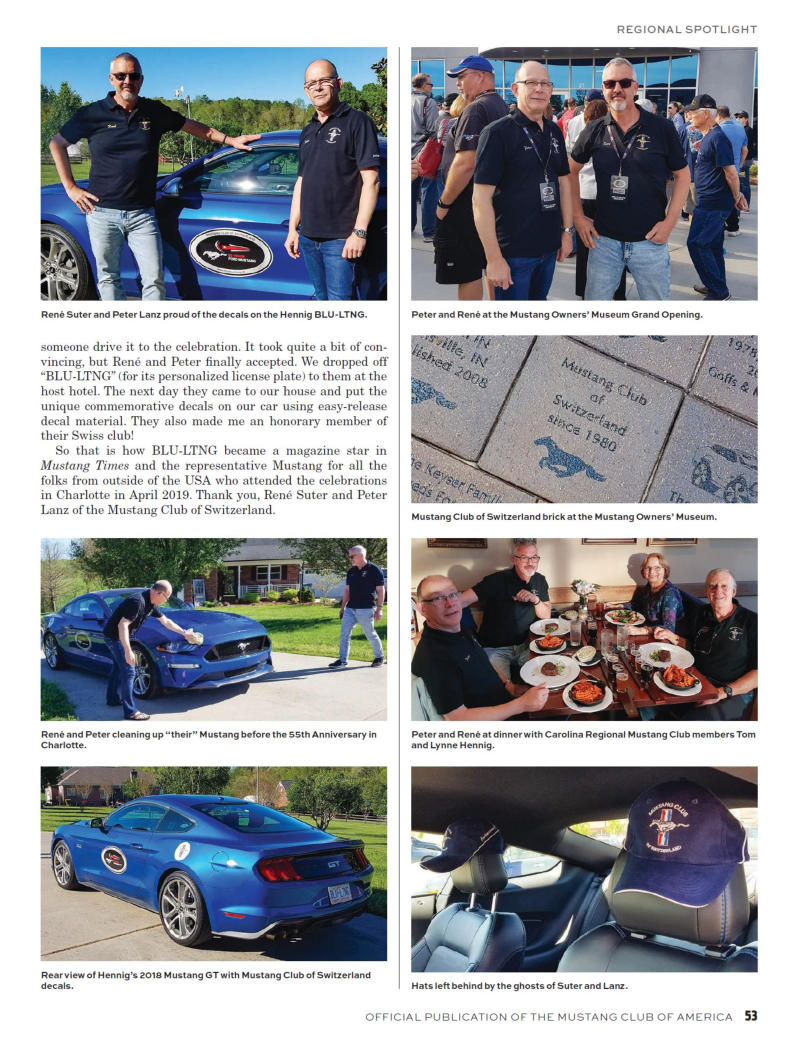 55th Anniversary Ford Mustang in Charlotte – USA / Grand Opening of the ...